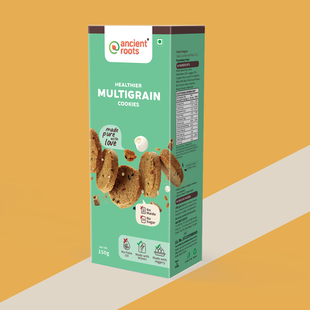Shop Healthy & Natural Multigrain Cookies - Ancient Roots