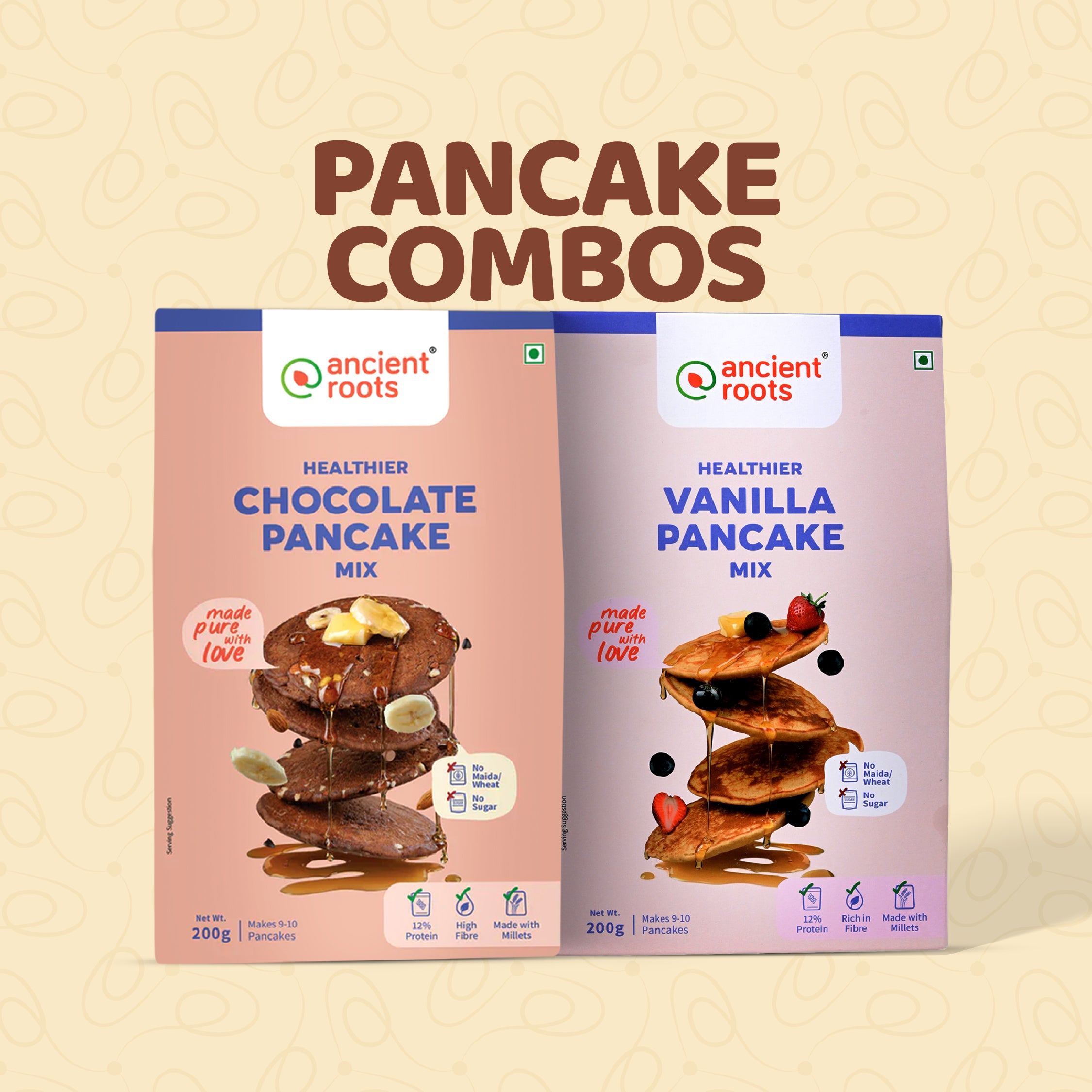 Natural Chocolate Pancake at Ancient Roots | Shop Now – Ancient Roots India